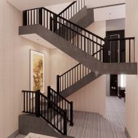China Wall Mounted Wooden Stair Railing Modern Design Steel Balcony Aluminium Railing 1000mm Height for sale