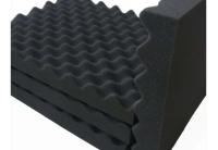 China White Black Soundproof Polyester Fiber Acoustic Panel 1200x600mm for Office Sound Absorption for sale
