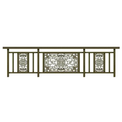 China Wall Mounted Modern Aluminum Stair Railing for Decks Outdoor Balcony 36 inch Height for sale