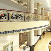 China Wall Mounted Modern Aluminum Stair Railing for Decks Outdoor Balcony 36 inch Height for sale