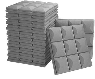 China 14-60kg/m3 Density Acoustic Foam Panel for Meeting Room Soundproofing Noise Reduction for sale