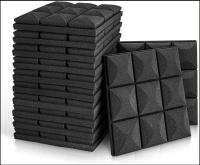 China 14-60kg/m3 Density Acoustic Foam Panel for Meeting Room Soundproofing Noise Reduction for sale