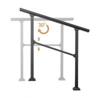 China Stainless Steel Wall Mounted Stair Railing Simple Design for Modern Apartments 1000mm for sale