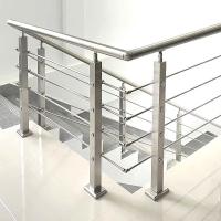 China Prefabricated Wrought Iron Stairs Railing Modern Design for Apartment Interior 900mm Height for sale
