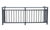 China Apartment French Iron Staircase Railing Wall Mounted Metal Handrails Balustrade 900mm Height for sale