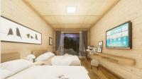 China Main Material Pine Comfortable Interior Outdoor Commercial Activity Container House for sale