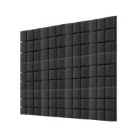 China Black Acoustic Foam Panel Noise Reduction Sound Insulation Cotton 2 Year Warranty Modern Design for sale