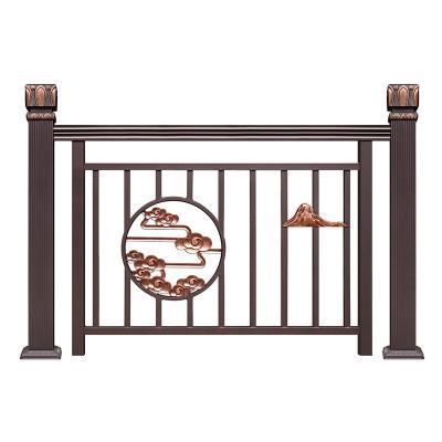 China Indoor Wrought Iron Handrail Stair Railing Wall Mounted Balustrade 900mm Height for sale