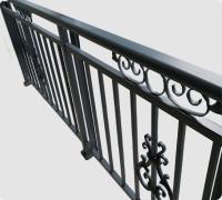 China Apartment Interior Wall Mount Wrought Iron Stair Railing for Easy Installation for sale