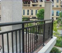 China Apartment Interior Wall Mount Wrought Iron Stair Railing for Easy Installation for sale
