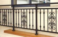 China Apartment Interior Wall Mount Wrought Iron Stair Railing for Easy Installation for sale