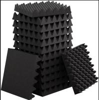 China PVC Flame Retardant Sound Absorbing Cotton Egg Crate Foam 50mm Thick Acoustic Panel for sale