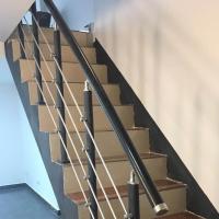 China Outdoor Aluminum Balcony Railing Wall Mounted for Decks Stair Railing 36 Inch Height for sale