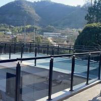 China Outdoor Aluminum Balcony Railing Wall Mounted for Decks Stair Railing 36 Inch Height for sale