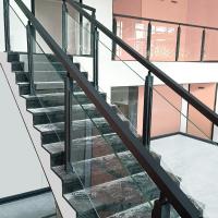 China Outdoor Aluminum Balcony Railing Wall Mounted for Decks Stair Railing 36 Inch Height for sale