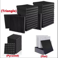 China Modern Design High Density Triangular Groove Acoustic Foam Panels for Sound Insulation for sale