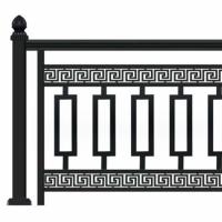 China Customized Aluminum Stair Handrail Indoor Outdoor 1.2m Height for Apartment Security Protection for sale