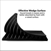 China Modern Design High Density Triangular Groove Acoustic Foam Panels for Sound Insulation for sale