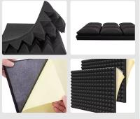China Modern Design High Density Triangular Groove Acoustic Foam Panels for Sound Insulation for sale