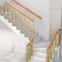 China Wrought Iron Balcony Glass Railing Stair Design for Apartment Wall Mounting 1200mm Height for sale