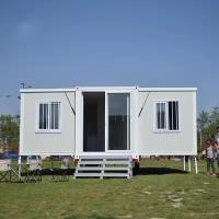China Outdoor Steel Modular Portable Box Villa House for Luxury Fabricated Living Container 3 Year Warranty for sale