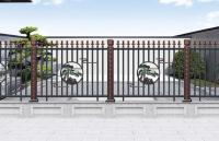 China Modern Metal Indoor Balustrade Wrought Iron Handrail Stair Railing 900mm Height for sale