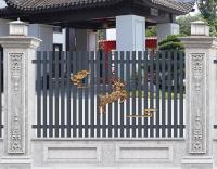 China Modern Metal Indoor Balustrade Wrought Iron Handrail Stair Railing 900mm Height for sale