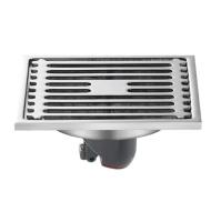 China 304 Stainless Steel Floor Drain Chrome Finish 3 Year Warranty Bathroom Kitchen Contemporary for sale