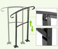 China Indoor Steel Stair Fence Handrail 900mm Height for Modern Apartment Balcony Balustrades for sale
