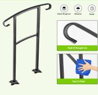 China Indoor Steel Stair Fence Handrail 900mm Height for Modern Apartment Balcony Balustrades for sale