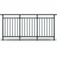 China Modern Stainless Steel Stair Railing Wall Mounted 42mm Post for Apartment Balcony for sale