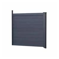 China Floor Mounted WPC Fence Board Modern Design Garden Privacy Safety 180cm Height for sale