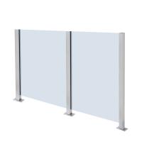 China Wall Mounted Stainless Steel 304 Glass Railing for Stair Balcony Handrail Modern Style for sale