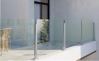 China Wall Mounted Stainless Steel 304 Glass Railing for Stair Balcony Handrail Modern Style for sale