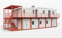China Contemporary Steel Flat Pack Container House Prefab Modular Villa Bedroom Apartment 3 Year Warranty for sale