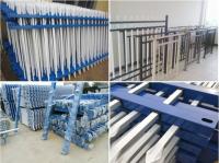 China Modern Iron Stair Handrail for Courtyard Stairs 90cm Height Customizable for sale