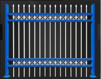 China Modern Iron Stair Handrail for Courtyard Stairs 90cm Height Customizable for sale