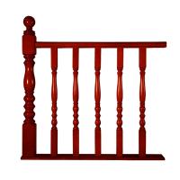 China Modern Office Building Decorative Wood Stair Railing with Baluster Spindles Wall Mounted 1 Year Warranty for sale