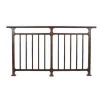 China Aluminum Balcony Handrail for Office Building Modern Design Floor Mounting 1000mm Height for sale