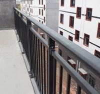 China Aluminum Balcony Handrail for Office Building Modern Design Floor Mounting 1000mm Height for sale