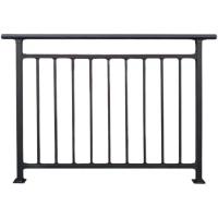 China Wrought Iron Staircase Railing Indoor Modern Apartment Design 90cm Height for sale