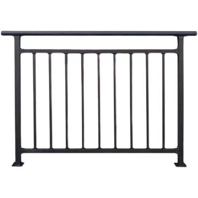 China Wrought Iron Staircase Railing Indoor Modern Apartment Design 90cm Height for sale