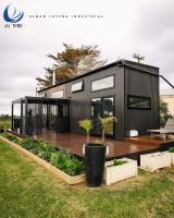 China Prefabricated Steel Flat Pack Container Home 4 Bedroom Outdoor Portable Villa House for sale