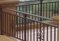 China Wrought Iron Staircase Railing Indoor Modern Apartment Design 90cm Height for sale