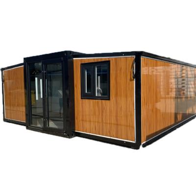 China Waterproof Prefab Container House Polygon Roof Tempered Glass 3 Years Warranty for sale