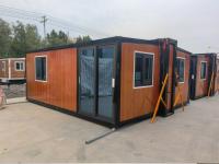 China Waterproof Prefab Container House Polygon Roof Tempered Glass 3 Years Warranty for sale