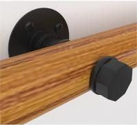 China Modern Wall Mounted Wooden Stair Handrail Indoor Loft Elderly Safety Rail 1.2m for sale
