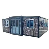 China Steel Structure Foldable 20ft Luxury Prefabricated House Portable Expandable Container for sale