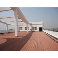 China Modern Pear Wood Outdoor WPC Flooring 22-35mm Thickness with Both Side Lamination PP Plastic for sale