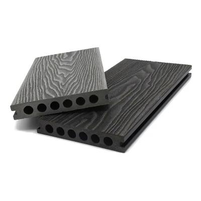 China Hollow Wood Plastic Composite Decking Flooring 150x25mm for Hotel Terrace Balcony for sale